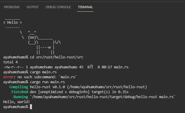 Rustを始める - WSLとVisual Studio Codeでの開発環境構築 - 心のデブを信じろ